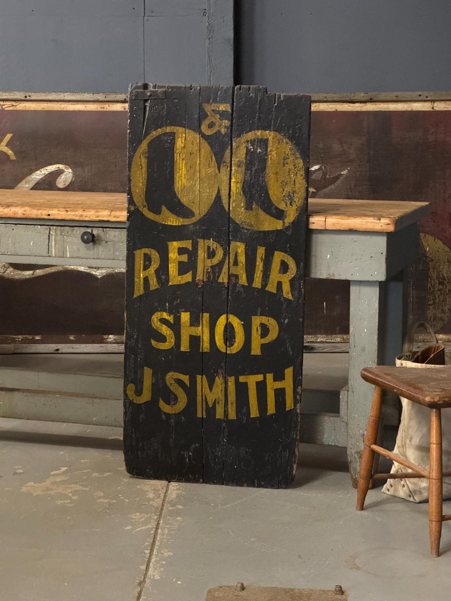 Antique Shoe Repair Sign, Large Boot Shop Sign, Shoe Shop Sign, Antiqu ...